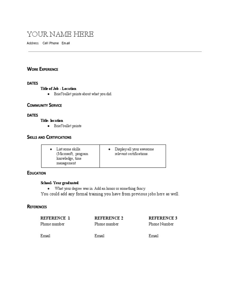 Professional Resume Template | PDF | Business | Computers