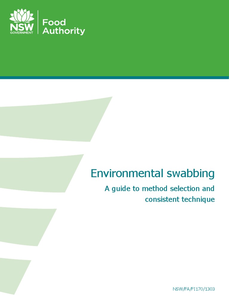 Environmental Swabbing PDF | PDF | Foodborne Illness | Bacteria