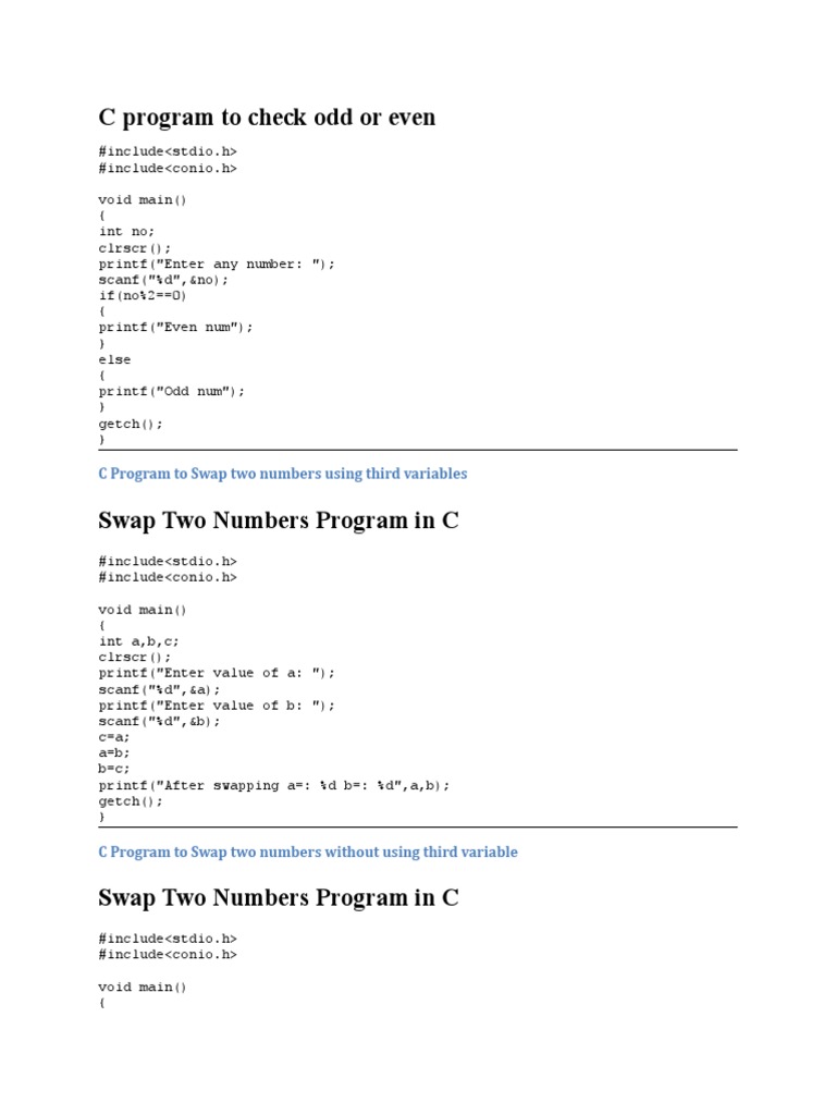 C Program To Check Odd or Even | Download Free PDF | Ascii | String (Computer Science)