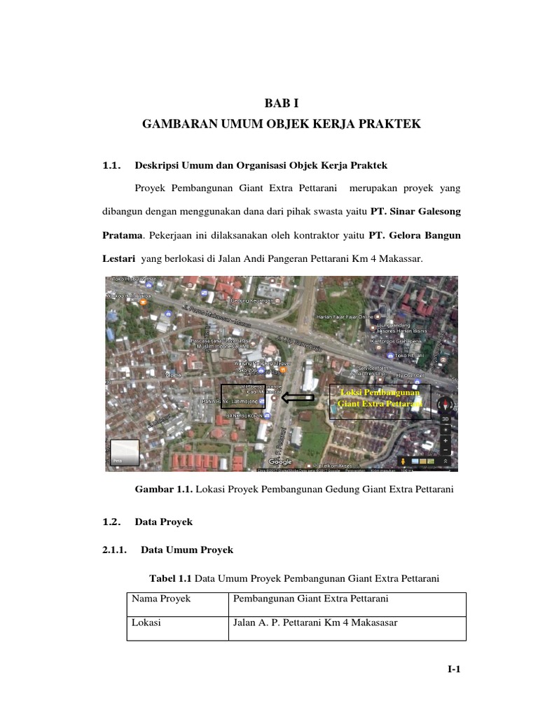 Bab 1 Laporan KP | PDF