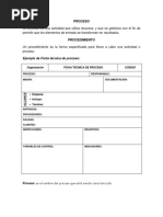 Formato de Ficha de Proceso Ejemplo | PDF | Tecnología
