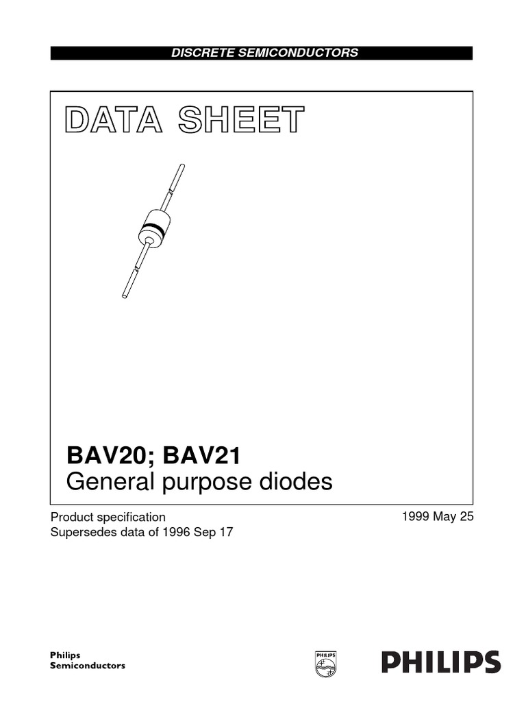Bav 21 | PDF | Diode | Electrical Resistance And Conductance