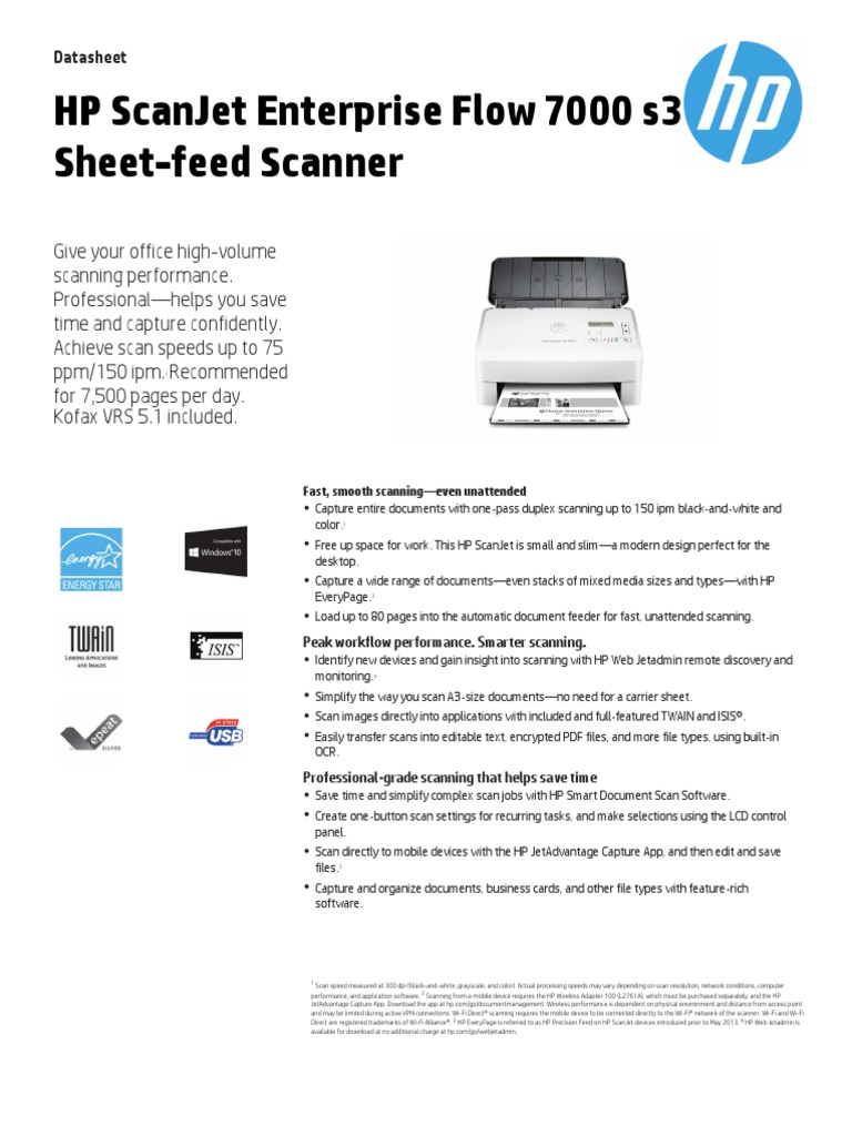 HP-ScanJet-7000-s3 | Image Scanner | Office Equipment