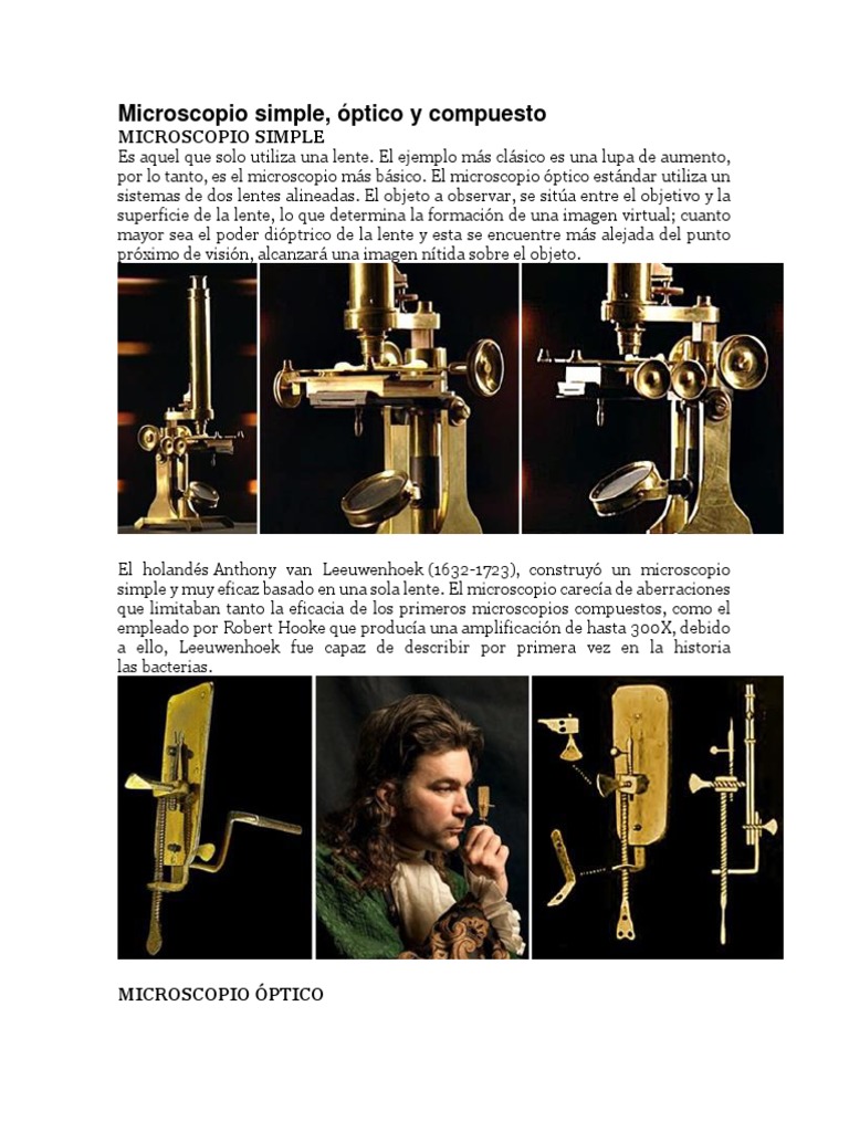Microscopio Simple | PDF | Telescopio | Ojo humano