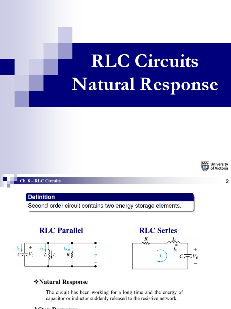 RLC Circuit Natural Response | PDF | Electricity | Electrical Engineering