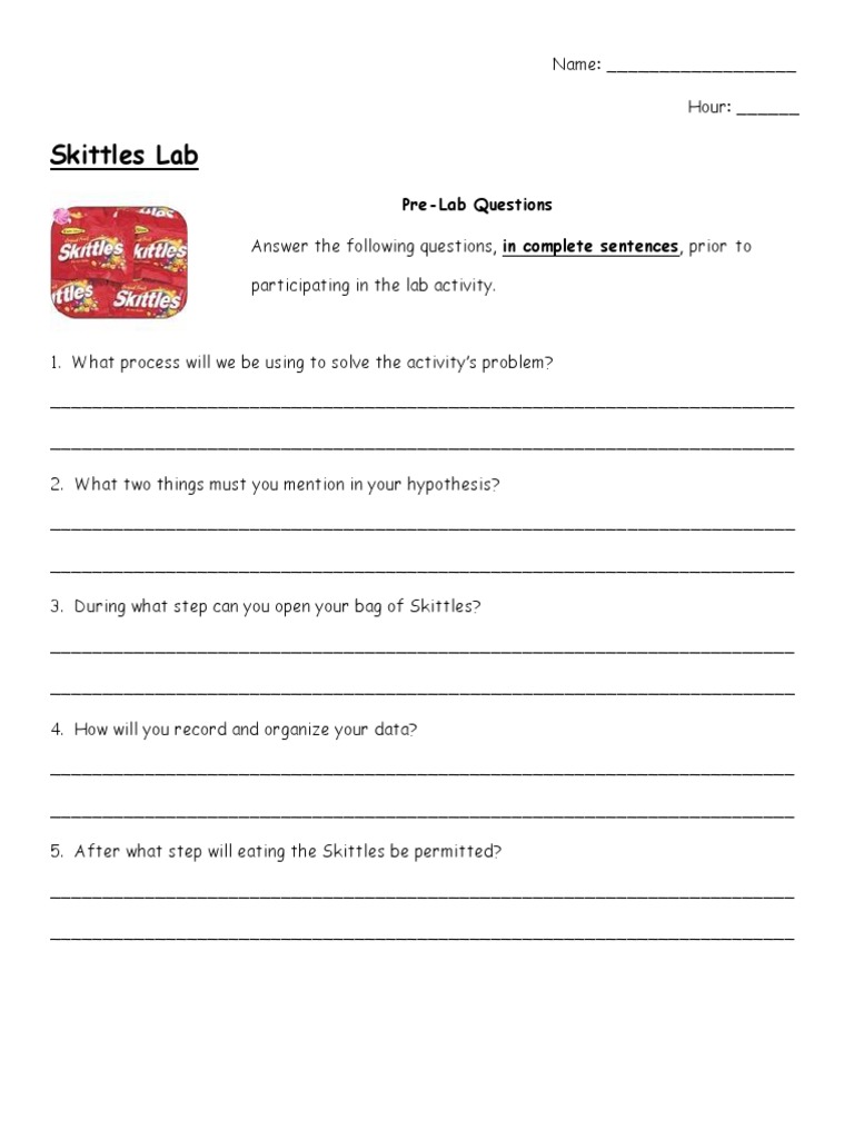 Skittles Lab | PDF | Scientific Method | Cognition