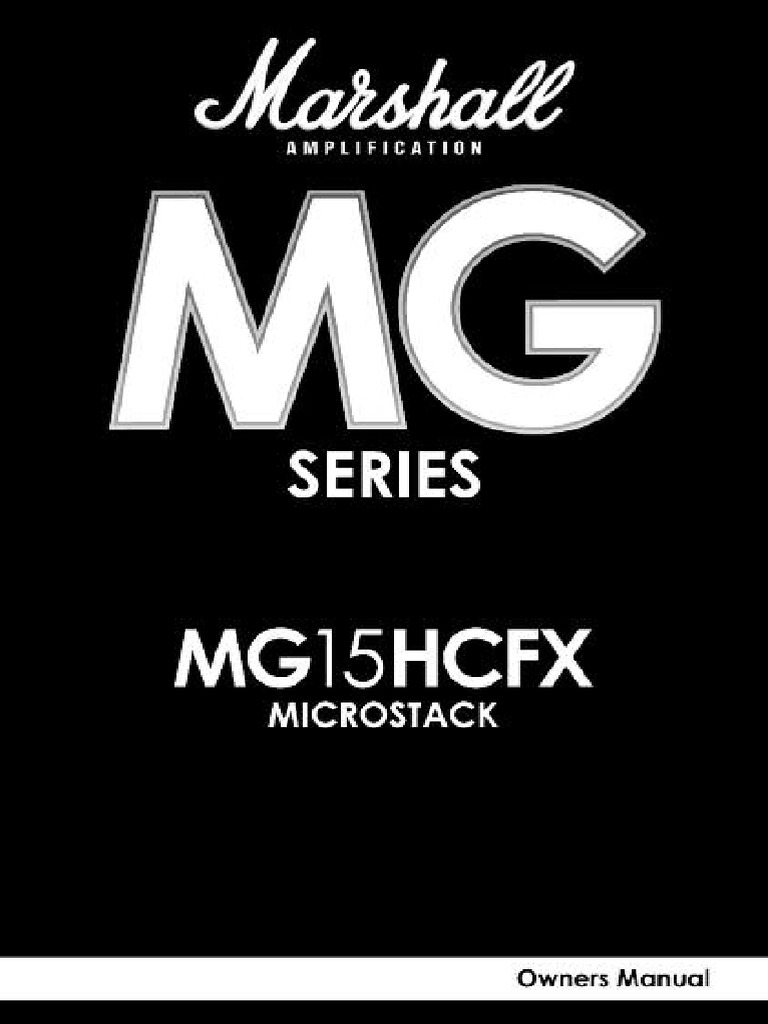MG15HCFX Microstack HBK PDF | PDF | Amplifier | Loudspeaker