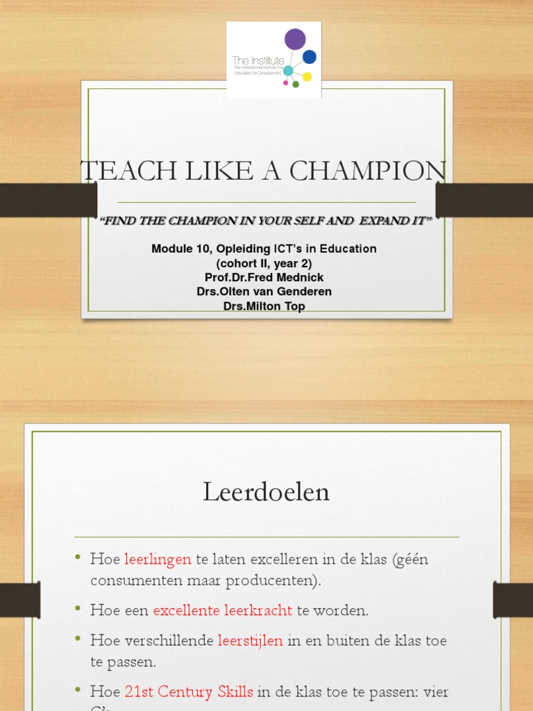 Teach Like a Champion 18022017.Ppt 27 Febr 2017.Ppt Mt (2)