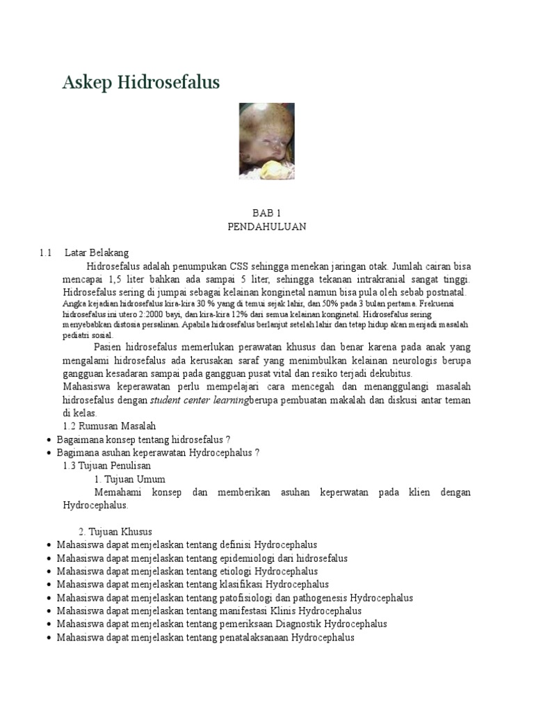 Askep Hidrosefalus | PDF