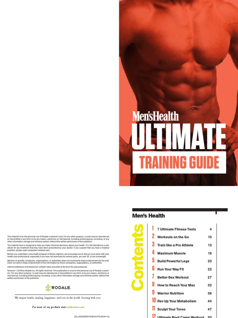 Men's Health Ultimate Training Guide | PDF | Running | Aerobic Exercise
