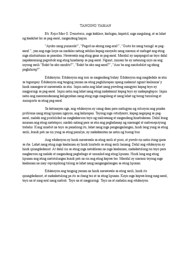 Talumpati | PDF
