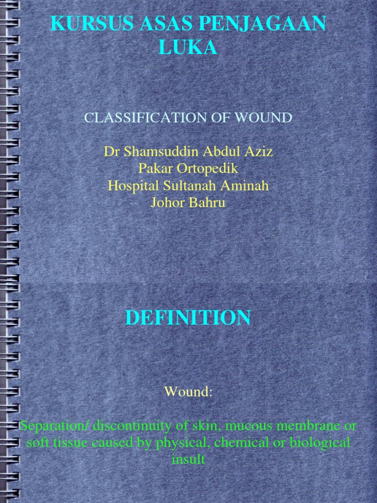 Wound Classification | PDF | Cutaneous Conditions | Wound