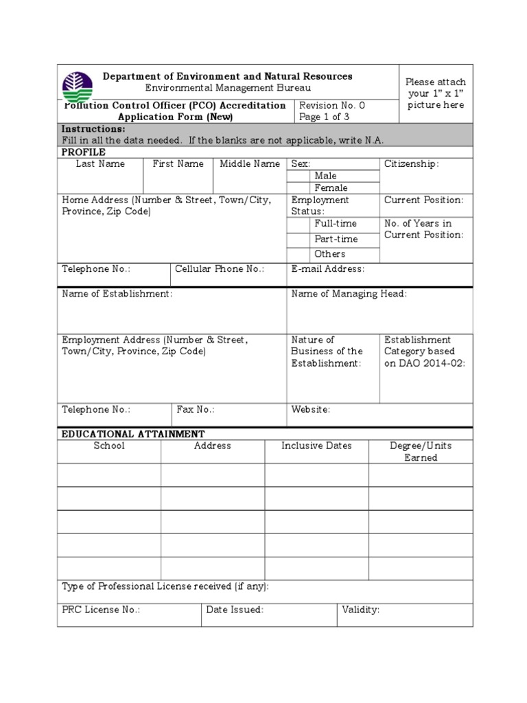 PCO Accreditation Form | Notary Public | Business
