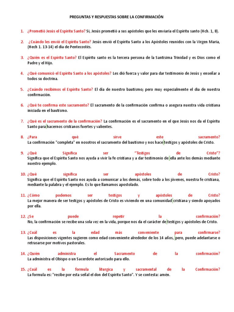 Cate Ques Is | PDF | Confirmación | Padrino