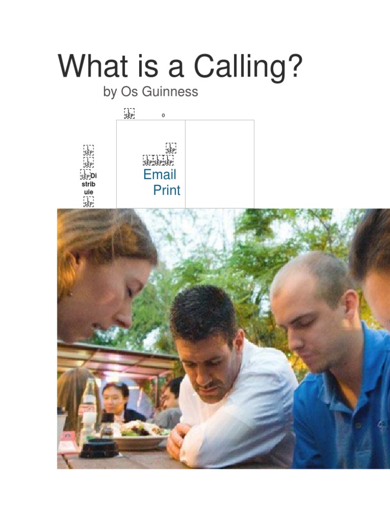 What Is A Calling | Download Free PDF | Christian Church | Disciple ...