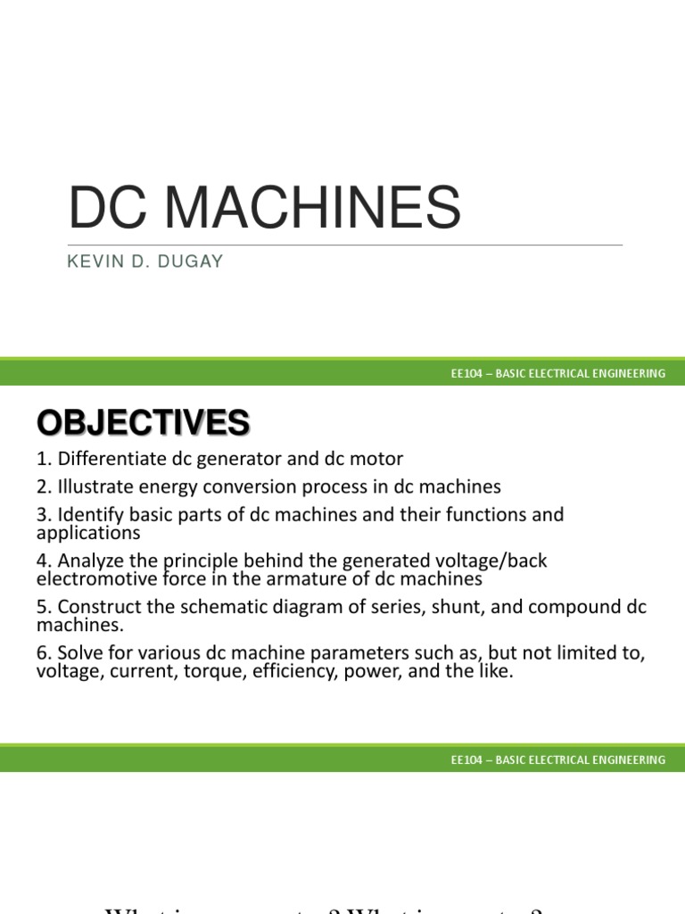 DC Machines for Engineering Students | PDF | Electric Motor | Electric ...