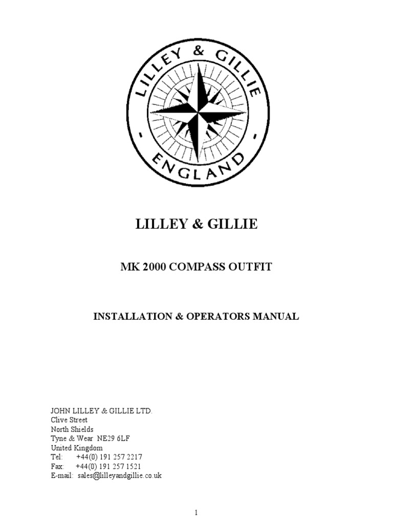 Lilley & Gillie MK 2000 Compass | PDF | Compass | Ships