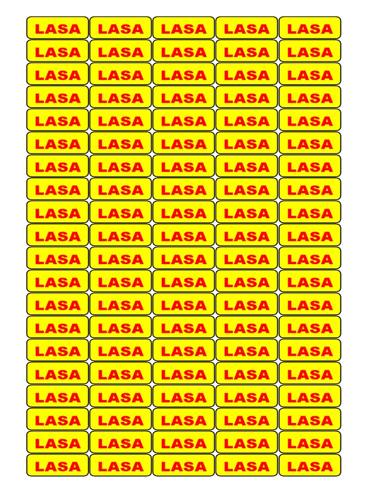 Label Lasa