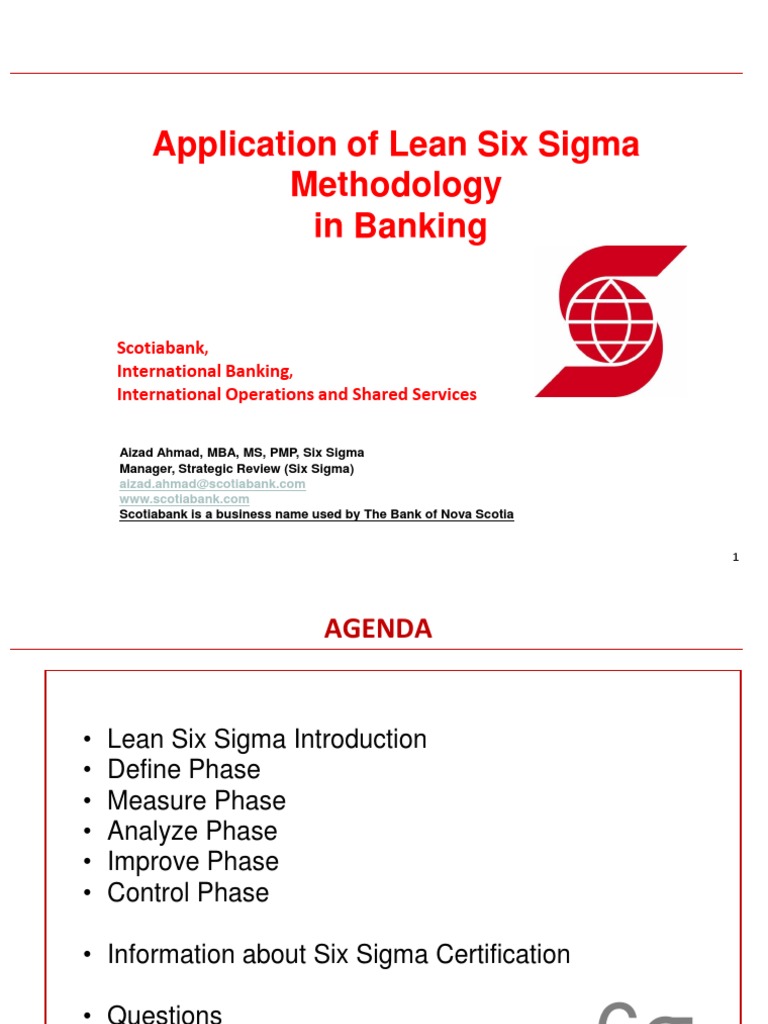 Application of Lean Six Sigma Methodology Application in Banking FINAL ...
