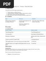 4 Types of Sentences Lesson Plan | PDF | Question | Sentence (Linguistics)