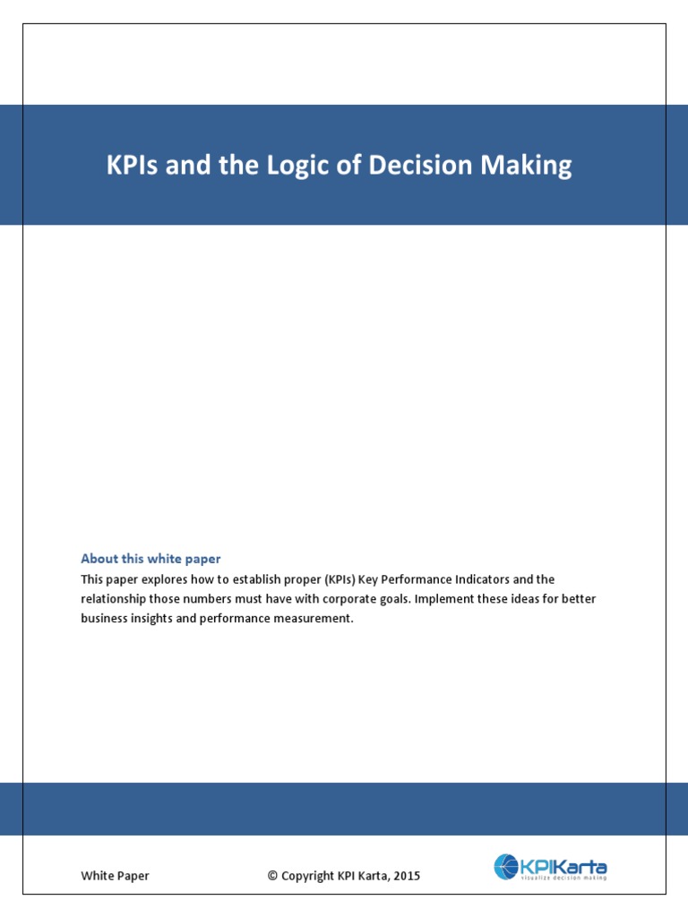 White Paper KPIs | PDF | Performance Indicator | Goal
