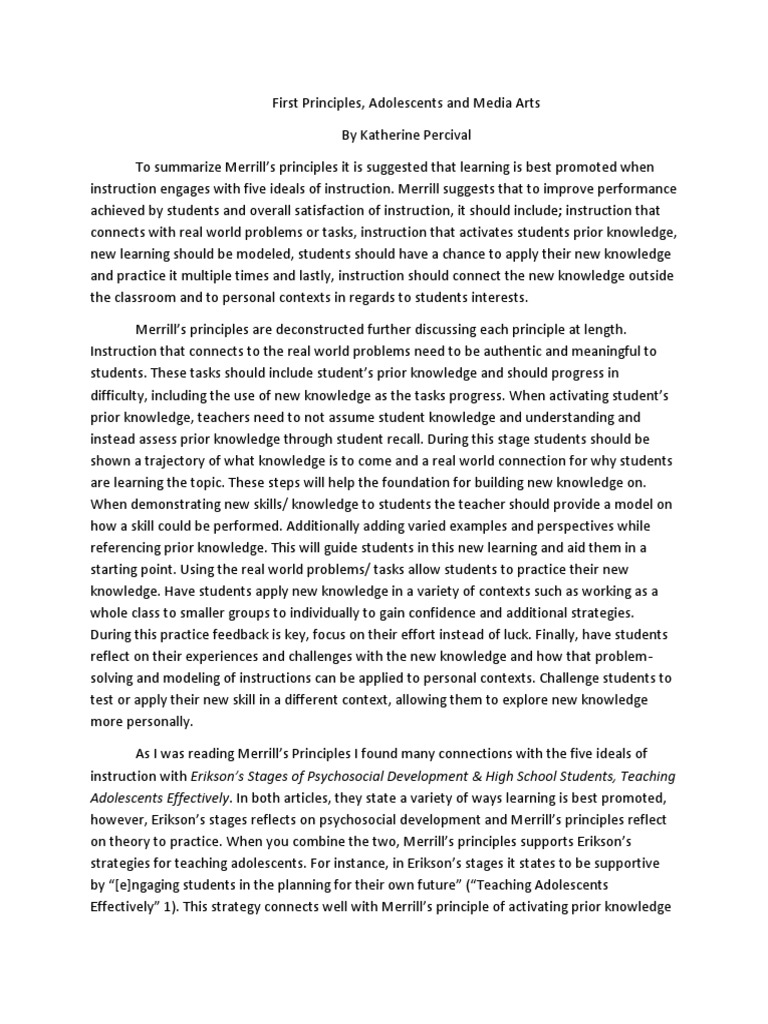 Enhancing Adolescent Learning in Media Arts | PDF | Adolescence | Learning
