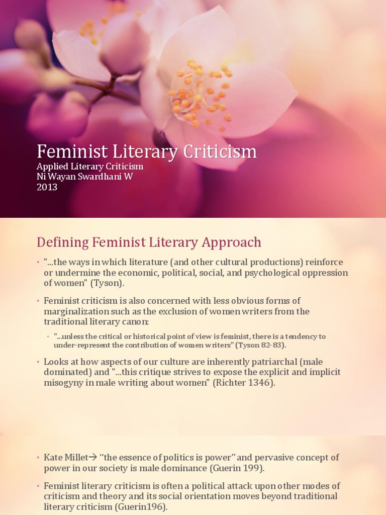 Overview of Feminist Literary Criticism | PDF | Feminism | Gender Studies