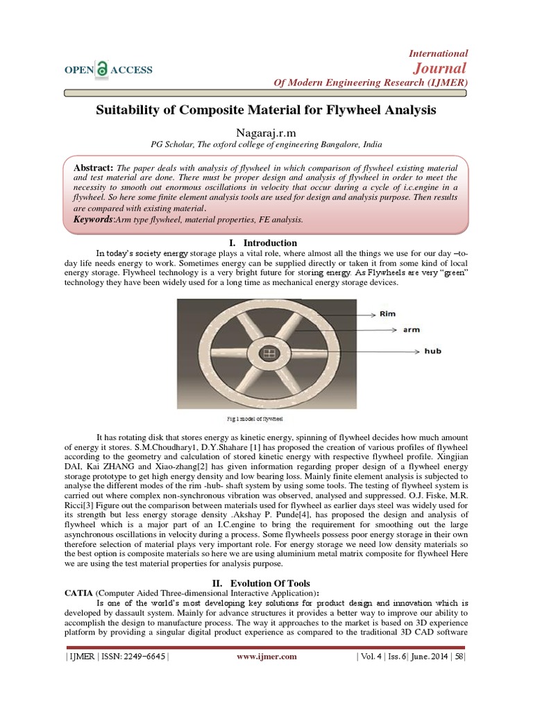 Research Paper On Flywheel PDF | PDF | Computer Aided Design ...