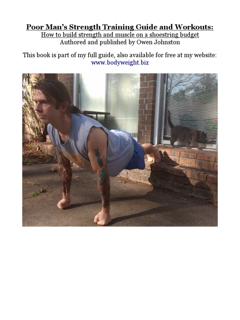 Poor Man Strength Training PDF | PDF | Strength Training | Weight Training