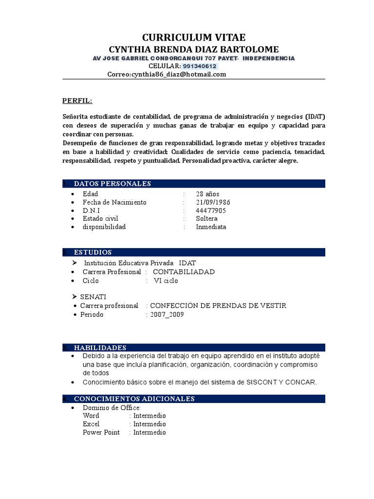 CV Lucero 1 | PDF