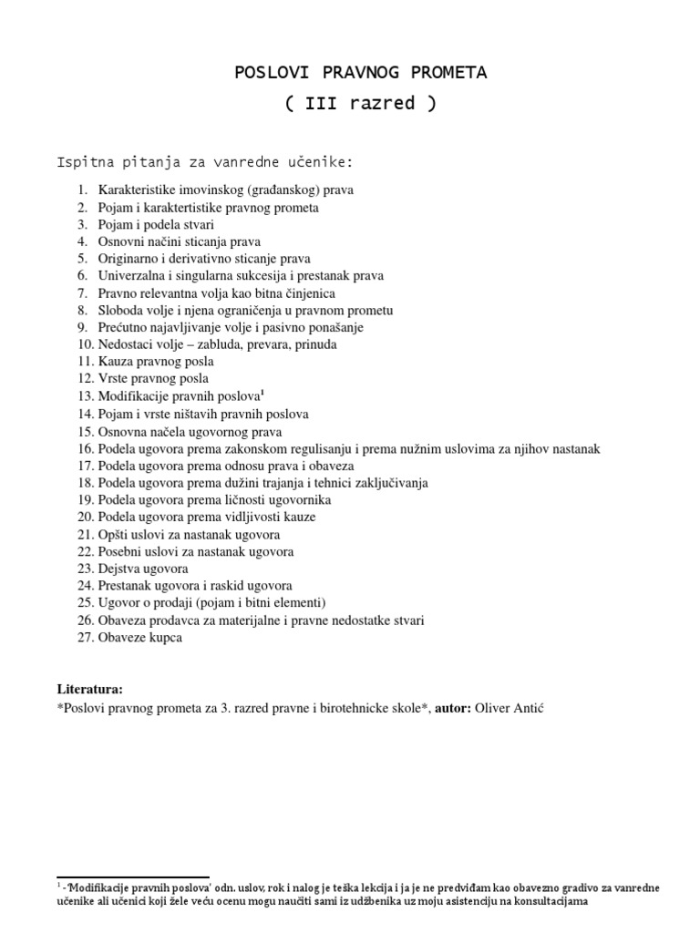 Pravni Promet 646464464646 | PDF