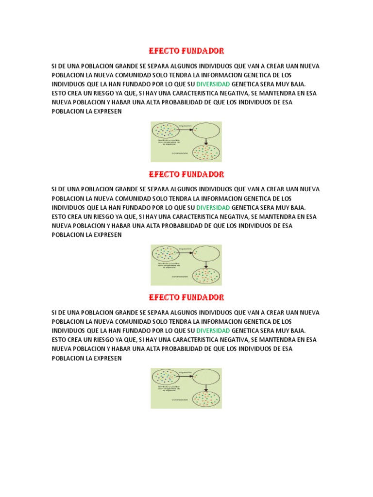 Efecto Fundador Pdf