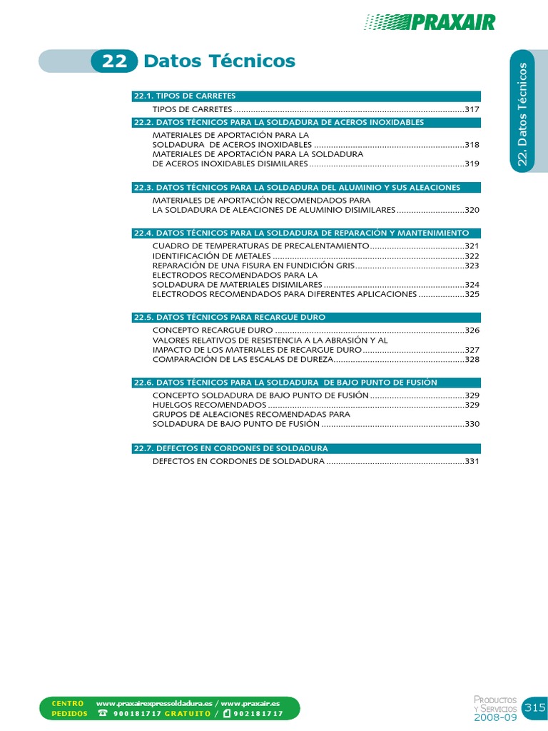 Datos Tecnicos | PDF | Aluminio | Soldadura
