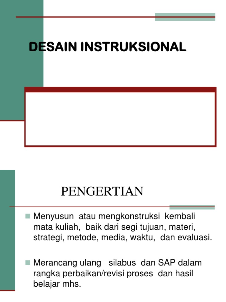 11 Desain Instruksional PDF | PDF
