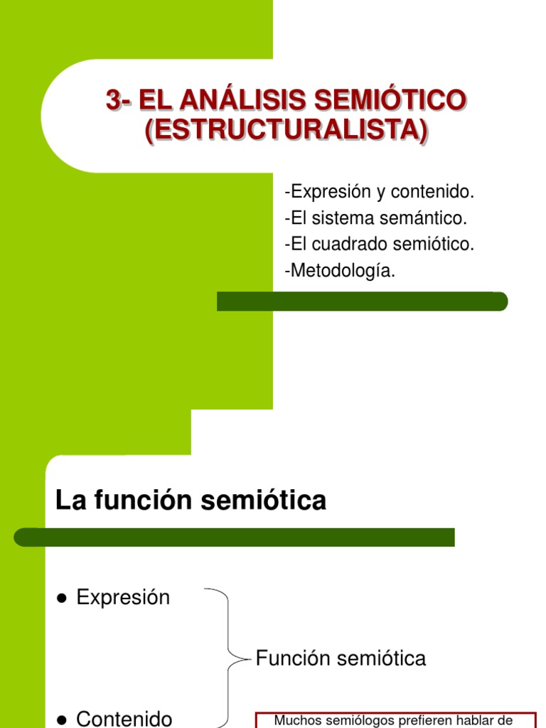 El Análisis Semiótico | PDF | Semiótica | Lógica
