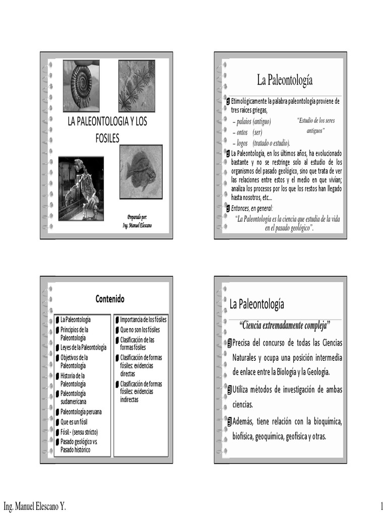 Introducción a la Paleontología y Fósiles | PDF | Paleontología | Fósil