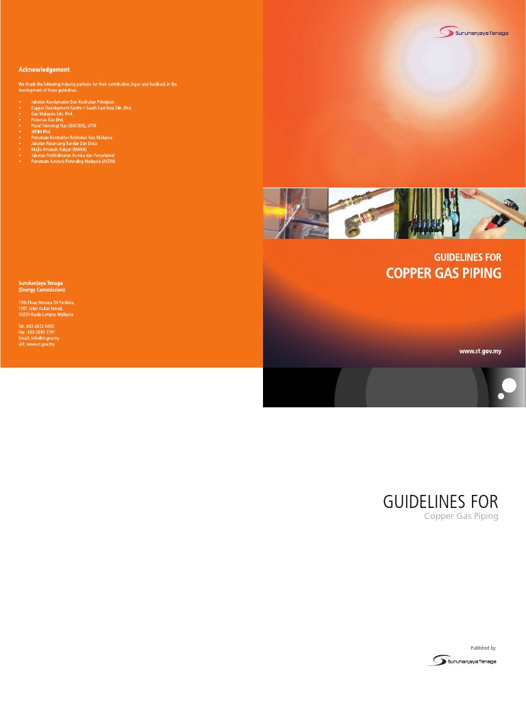 Guidelines For Copper Gas Piping | PDF | Pipe (Fluid Conveyance) | Plumbing