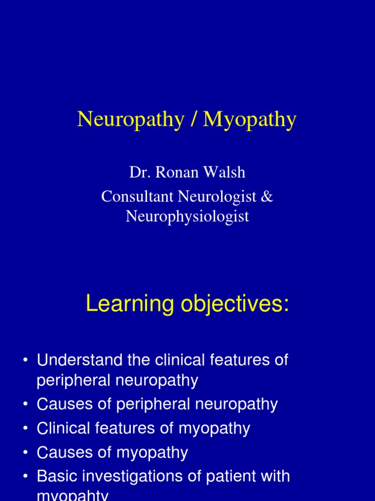 Myopathy vs Neuropathy Overview | PDF | Peripheral Neuropathy ...