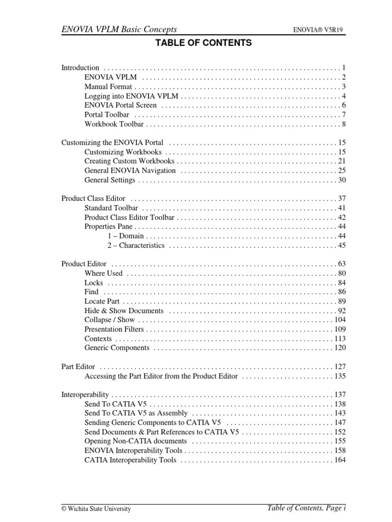 ENOVIA VPLM Basic Concepts PDF | PDF | Object (Computer Science) | Product Lifecycle