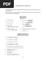 Rumus Matematik SPM 2021 | PDF