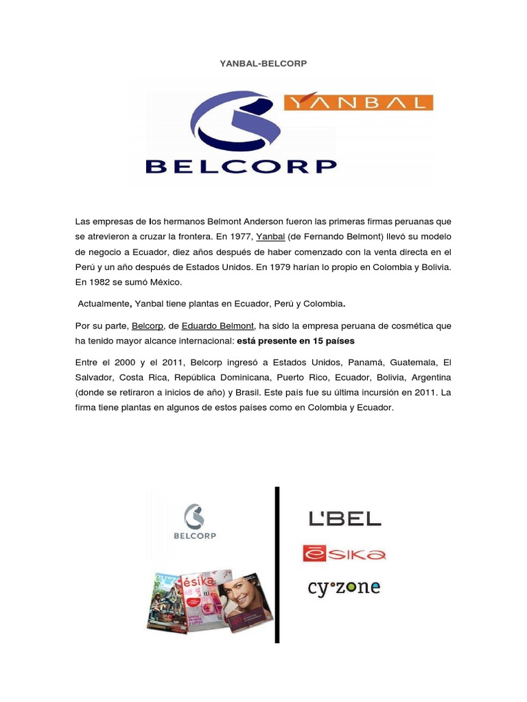 Belcorp - YANBAL | PDF