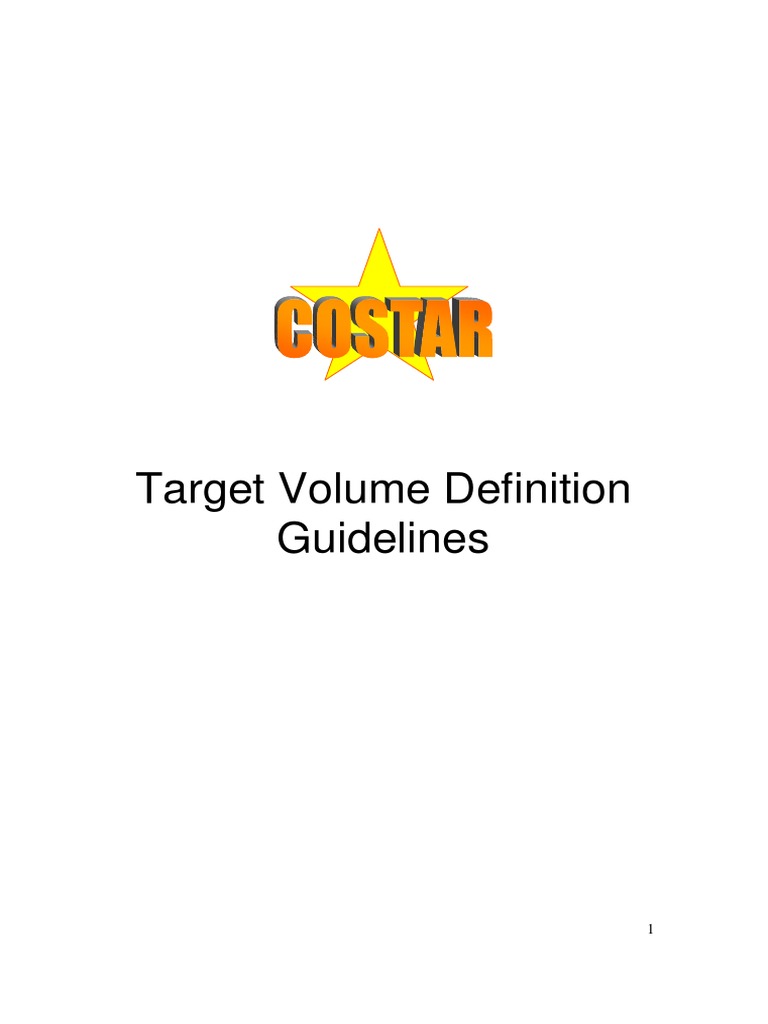 COSTAR Outlining Guidelines | PDF | Neck | Anatomical Terms Of Location