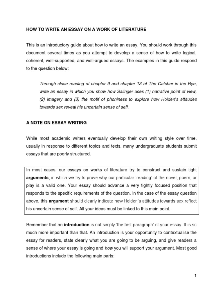 how-to-write-an-essay-about-a-work-of-literature-pdf-essays-narration