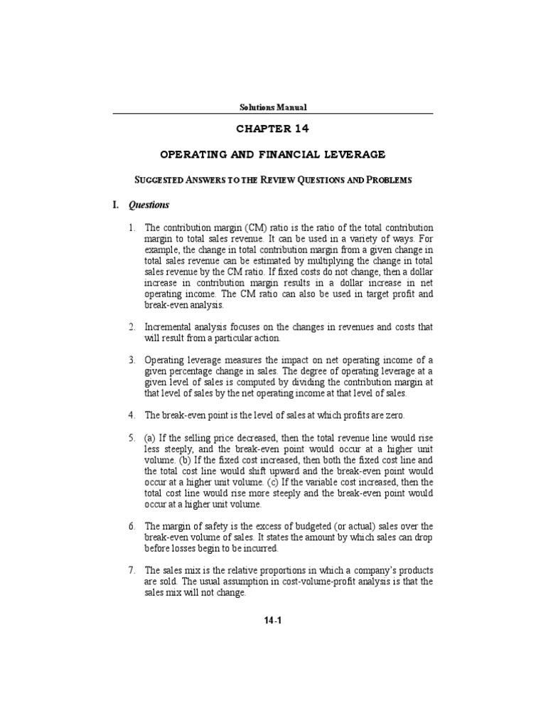 Chapter 14 Answer Pdf Financial Accounting Business Economics