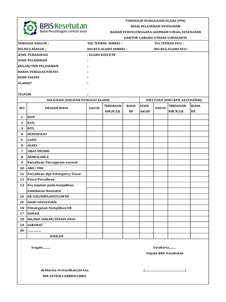 FPK Manual Bpjs | PDF