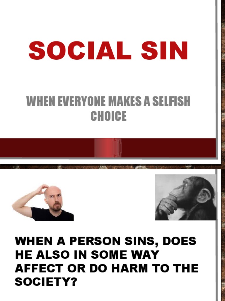 Social Sin | PDF | Seven Deadly Sins | Christianity