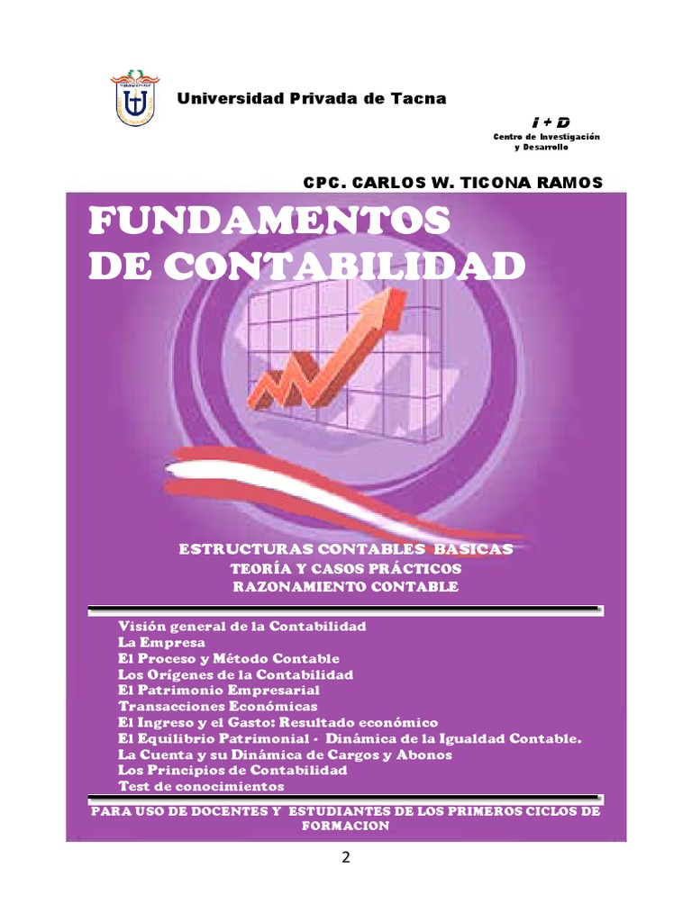 Libro de Fundamentos de Contabilidad - Estructuras Basicas | PDF ...