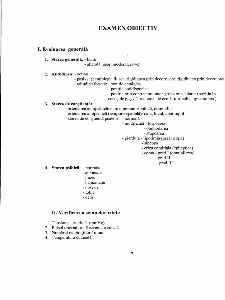 Examen Obiectiv PDF | PDF