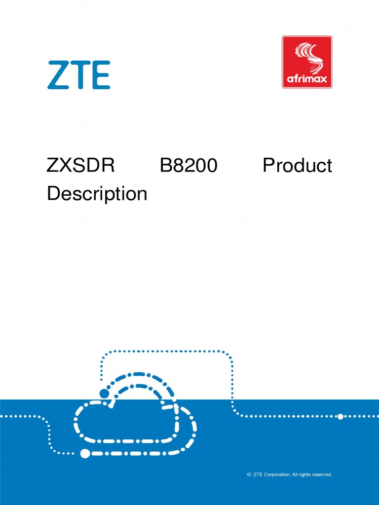 ZTE ZXSDR B8200 Product Description PDF | PDF | Lte (Telecommunication ...