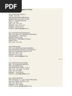 Pune Builders Contact List PDF | PDF